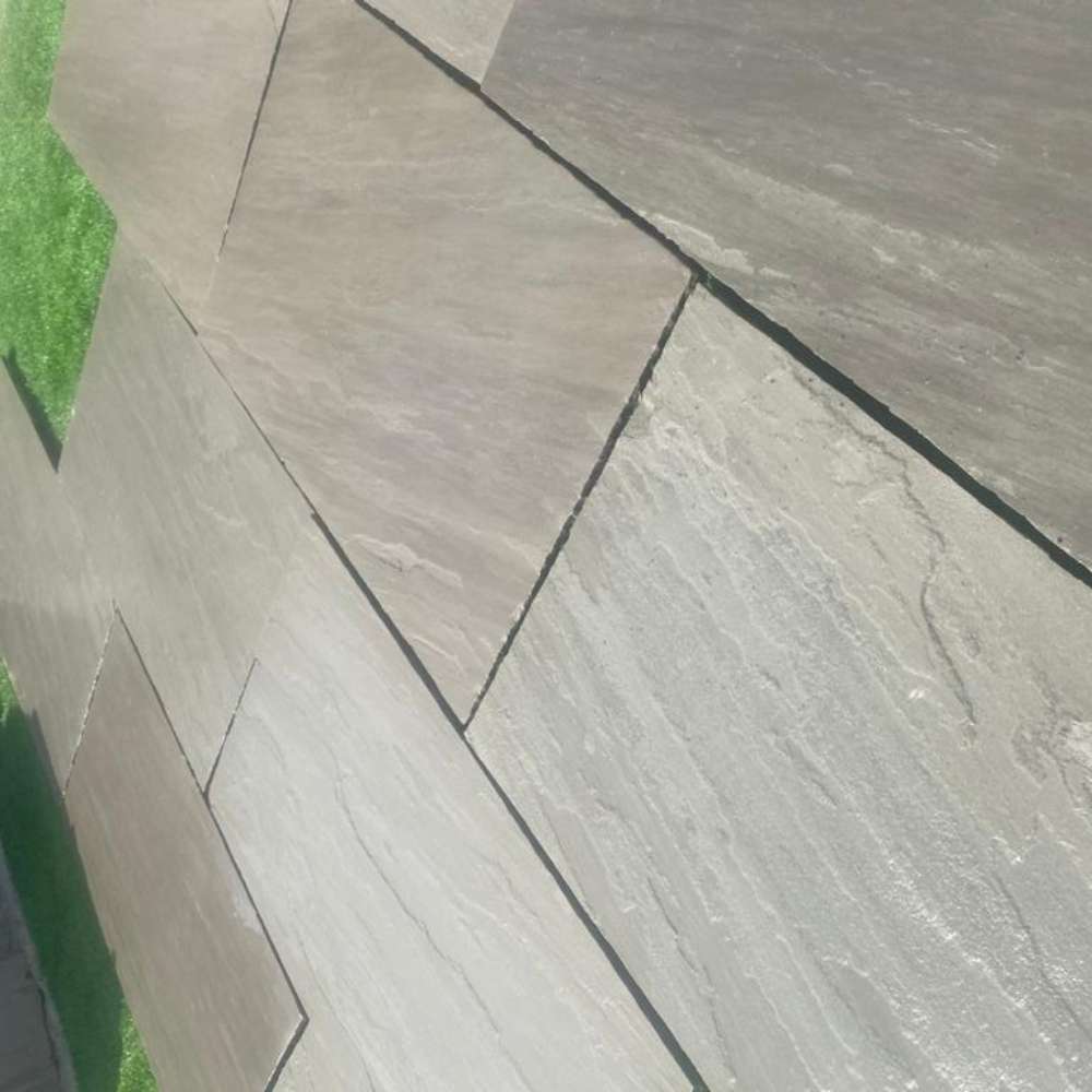 Kandla Grey Riven Sandstone 600x900 Paving Slabs – The Stonemart Ltd
