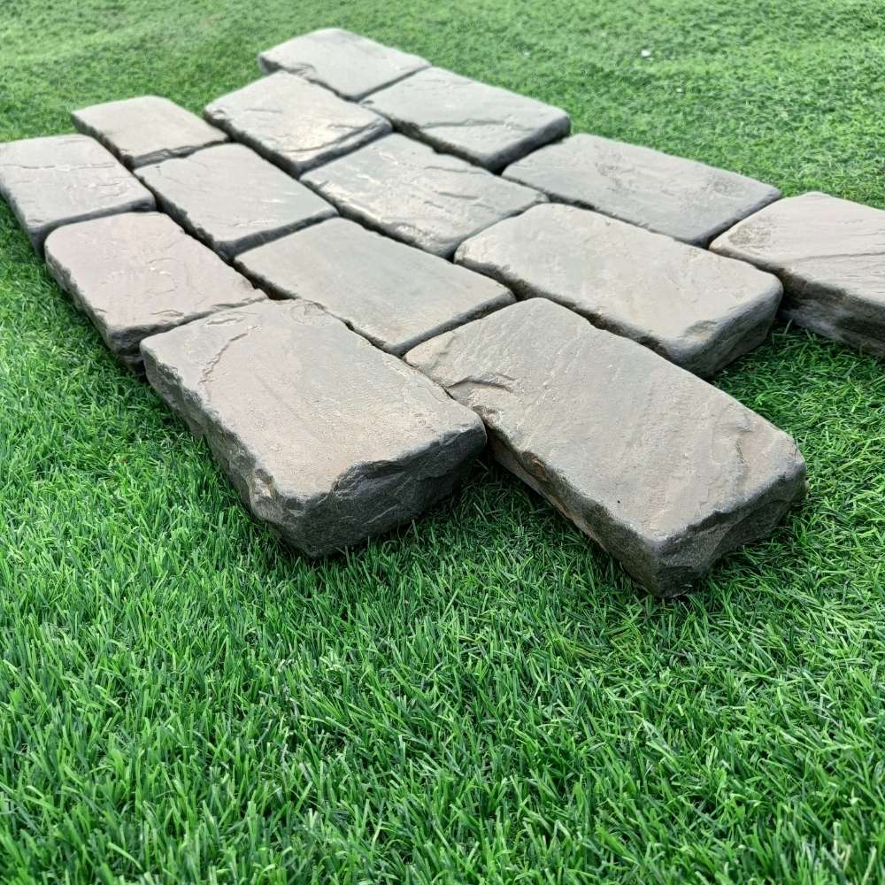 Kandla Grey Tumbled Sandstone 100X200 Block Setts – The Stonemart Ltd