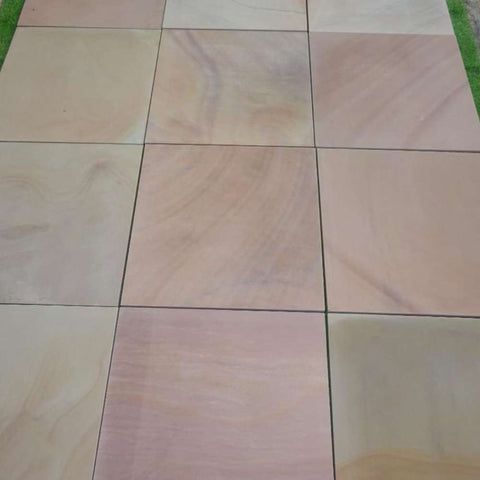 Rippon Buff Smooth Sandstone 600x600 Sawn Edged Paving Slabs – The ...