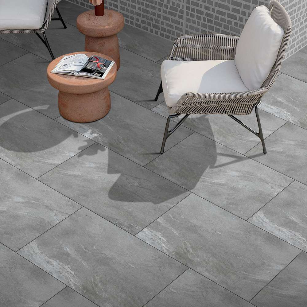Earthcore Grey Porcelain Paving 600x900 Outdoor Slabs – The Stonemart Ltd