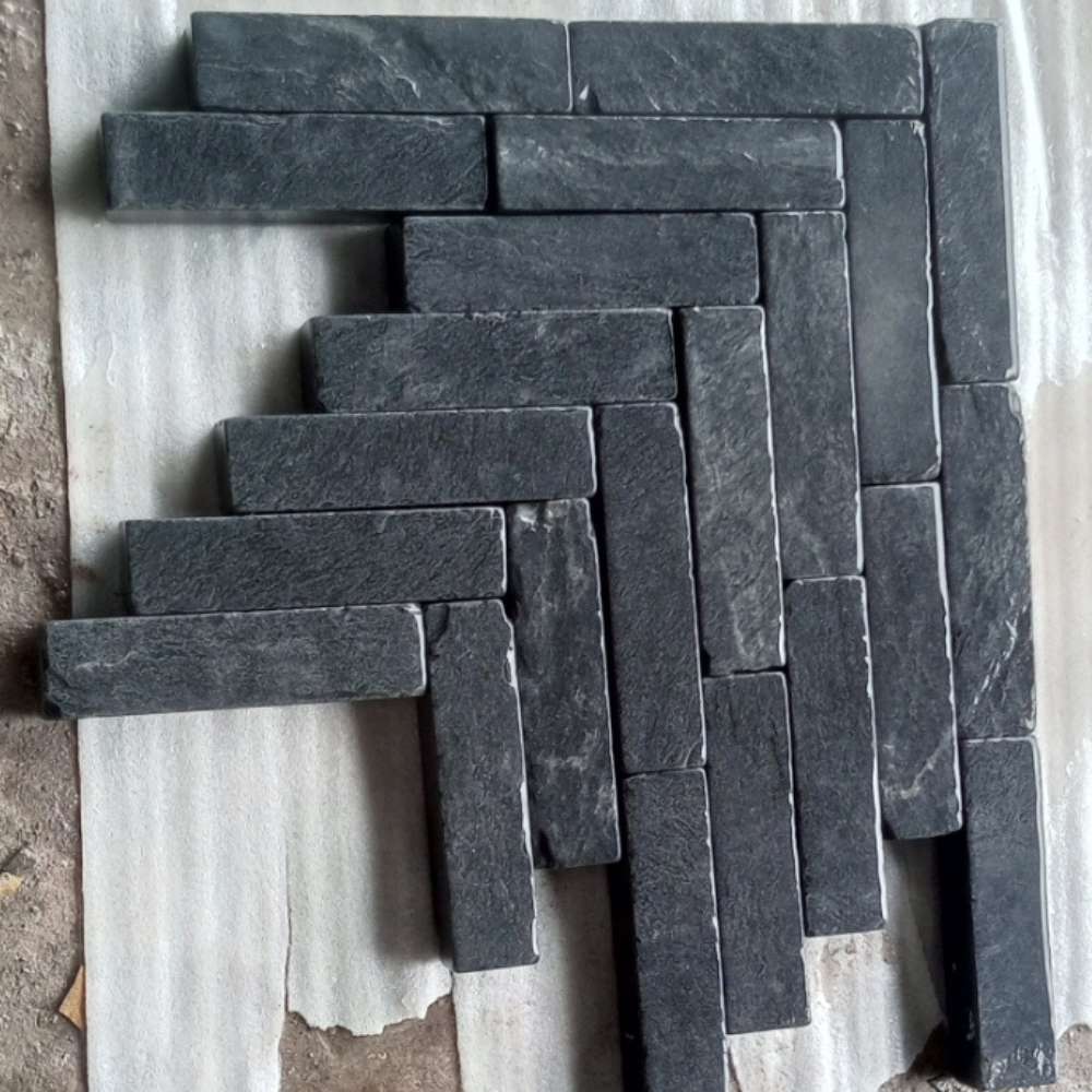 Kota Black Limestone 200x50x40 Pavers – The Stonemart Ltd