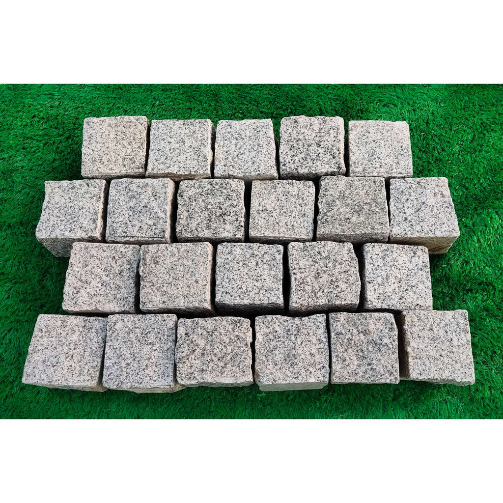 Light Grey Riven Granite 100X100x100 Square Setts – The Stonemart Ltd